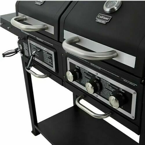 New Uniflame duo Barbecue BBQ Smoker Charcoal Barbecue Grill Outdoor G ...